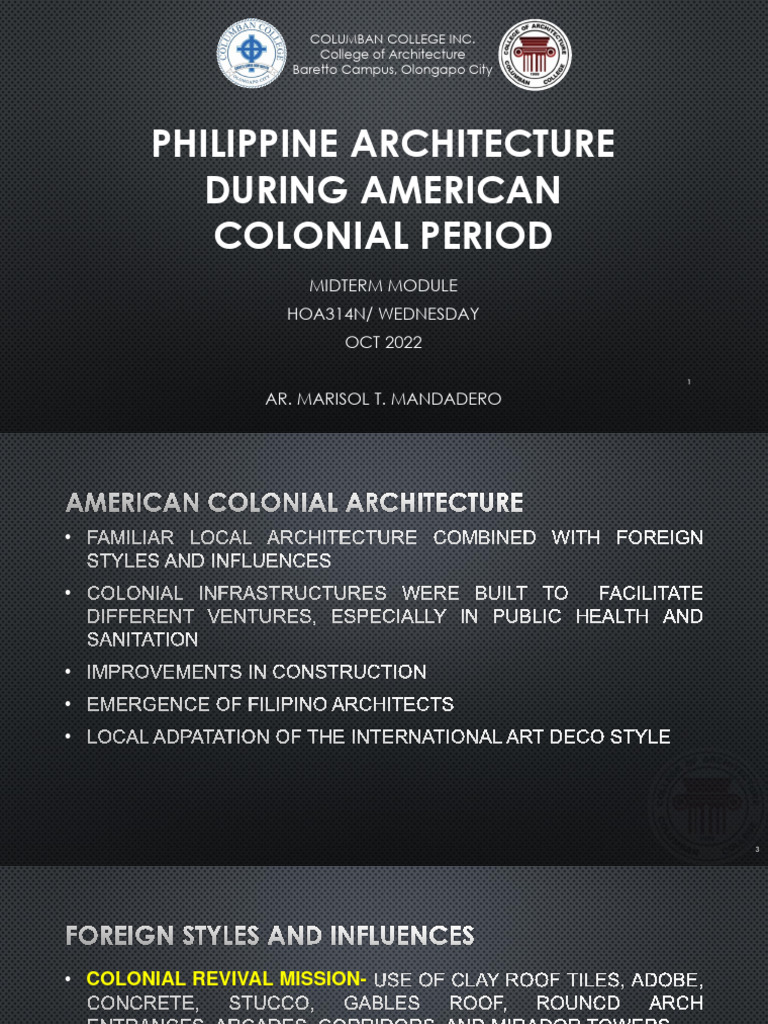 Philippine Architecture During American Colonial Period | PDF | Manila ...
