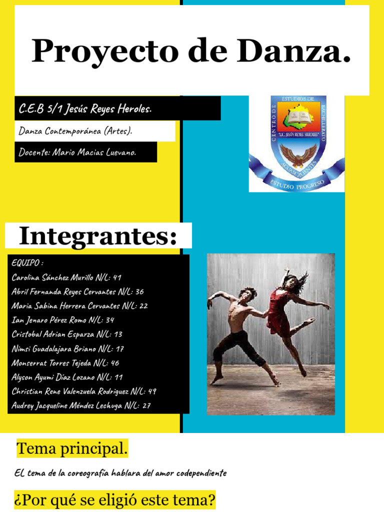 Proyecto de Danza. | PDF | Amor | Sicología