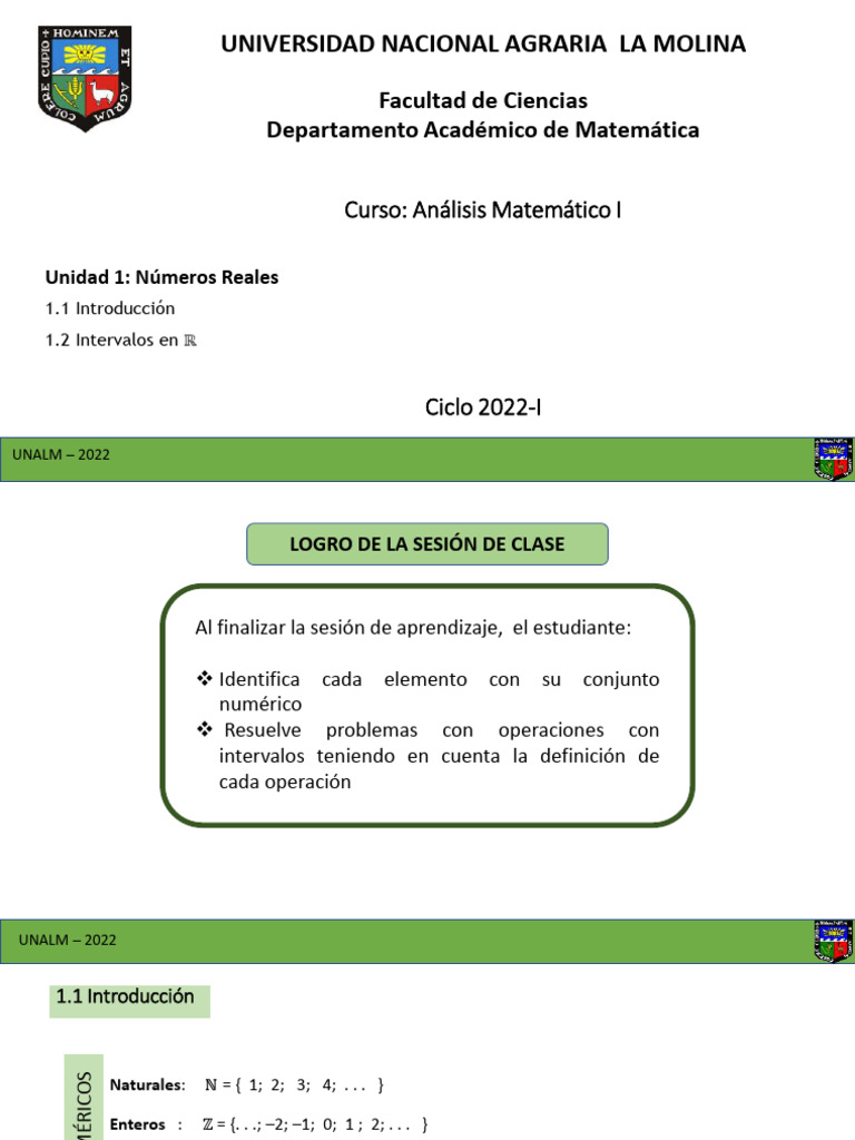 Intervalos en ℝ: Definición y Ejemplos | PDF | Número Real | Número ...
