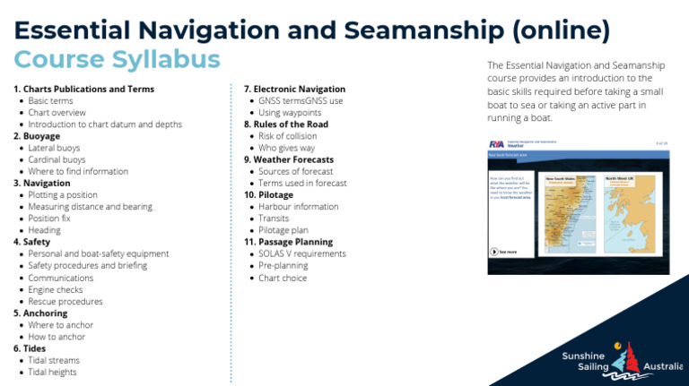 RYA Essential Navigation and Seamanship Syllabus 2 | PDF | Computers ...