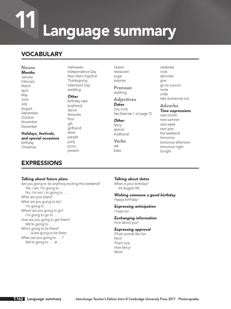 Summary of "11 Birthdays" | PDF | Birthdays | Language Families