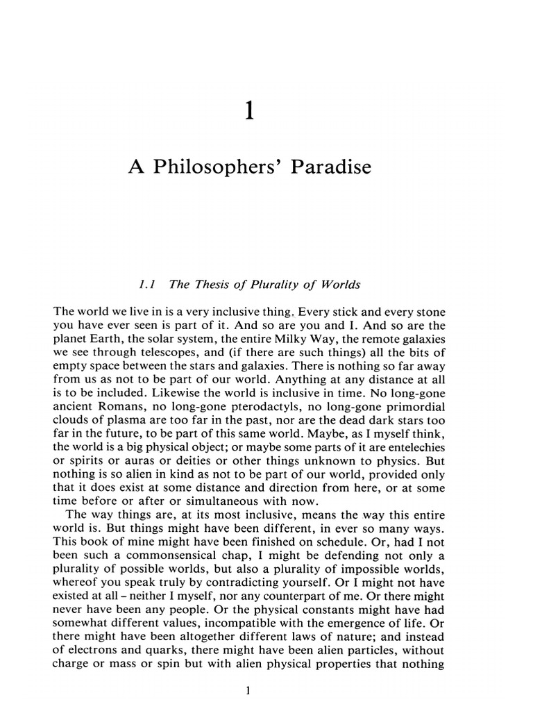 Lewis - On Plurality | PDF