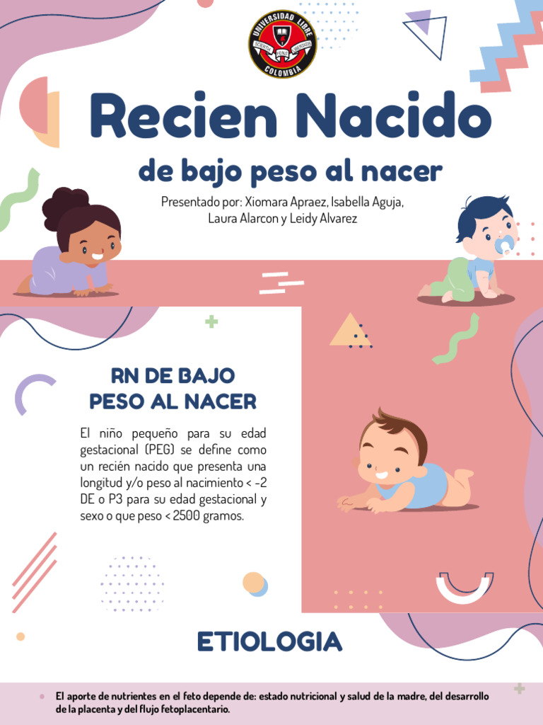 Manejo del Recién Nacido de Bajo Peso | PDF | Infantes | Medicina CLINICA