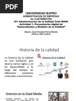 Linea Del Tiempo Sobre La Evolucion de La Calidad y Su Relacion Con Los Gurus de La Calidad ...