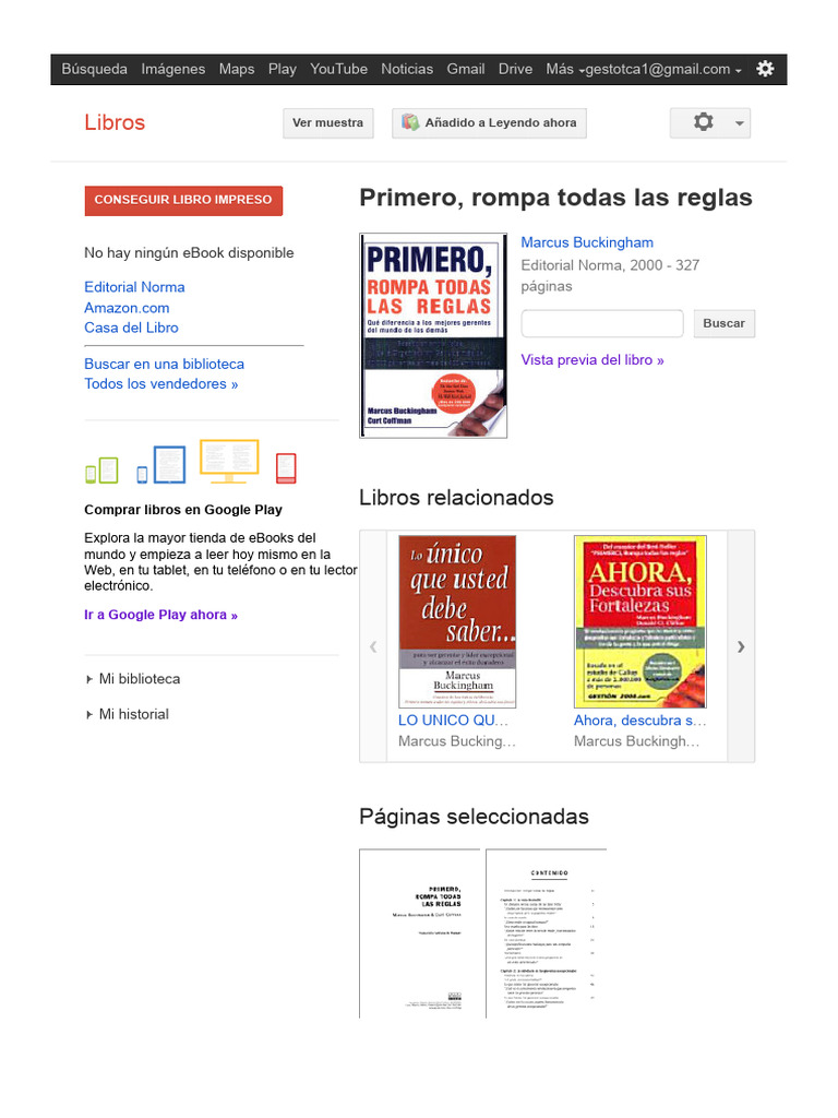 Primero, rompa todas las reglas | PDF