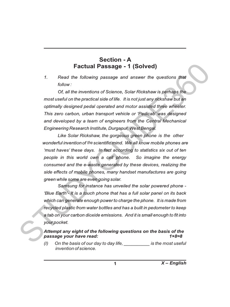 Class 10 English Notes Studyguide360 | PDF | Climate Change | Foods