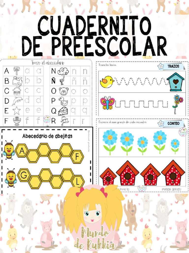 Cuadernito de Actividades para Preescolar Recopilado Por Mundo de ...