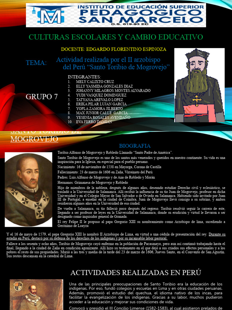 Santo Toribio de Mogrovejo | PDF | Iglesia Católica