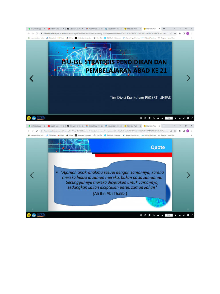 Isu-Isu Strategis Pendidikan Dan Pembelajaran Abad Ke-21 | PDF