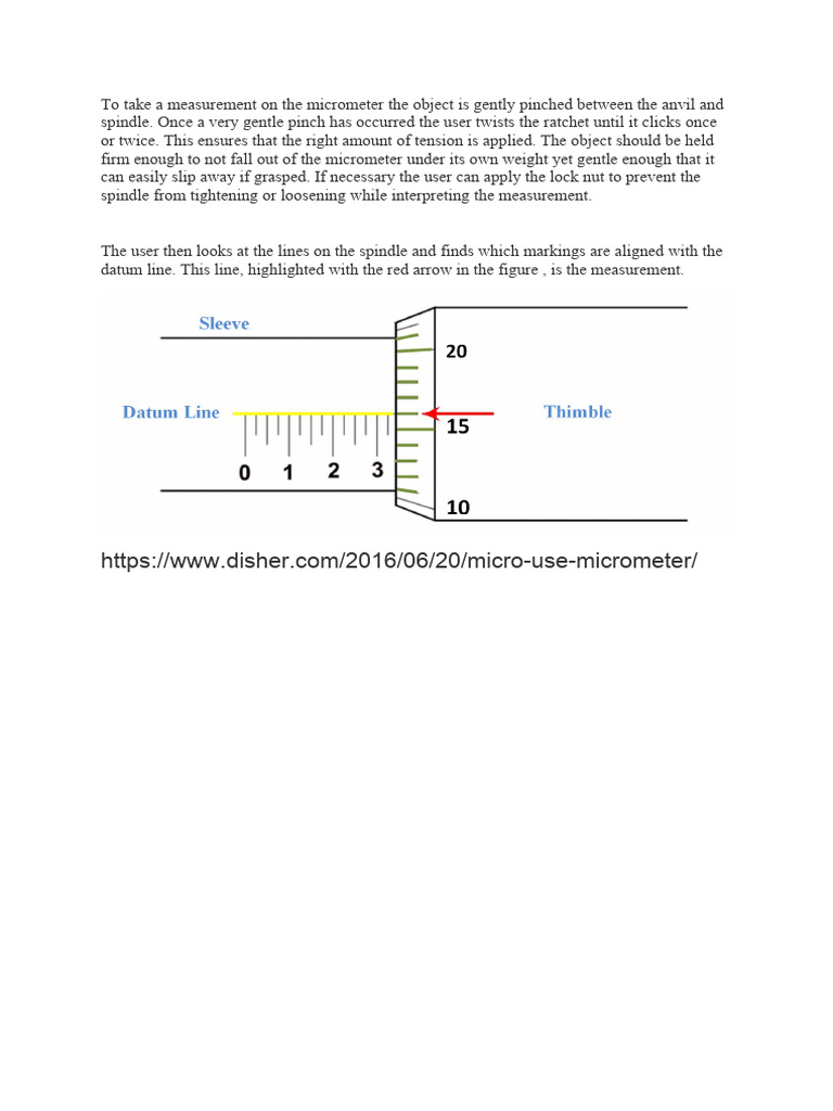 How To Use Micrometer | PDF | Technology & Engineering