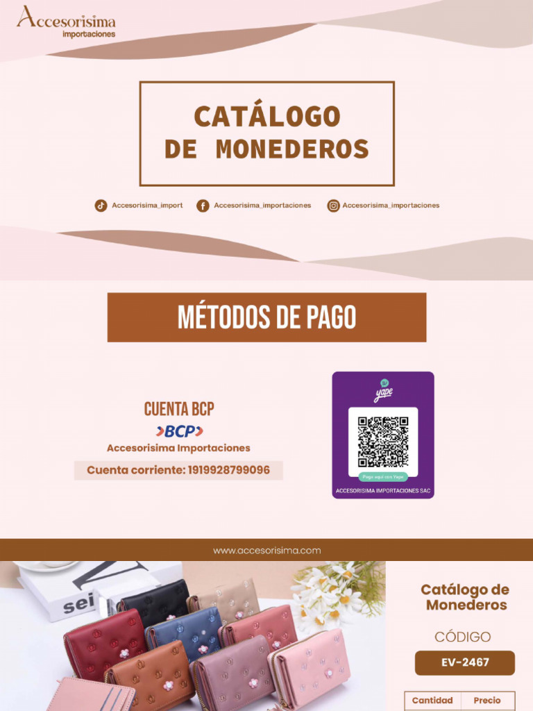 Catalogo de Monederos | PDF
