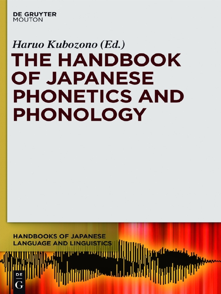 Handbook of Japanese Phonetics and Phonology | PDF | Japanese Language ...