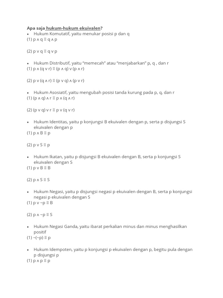 Logika Hukum Ekuivalen Pdf 