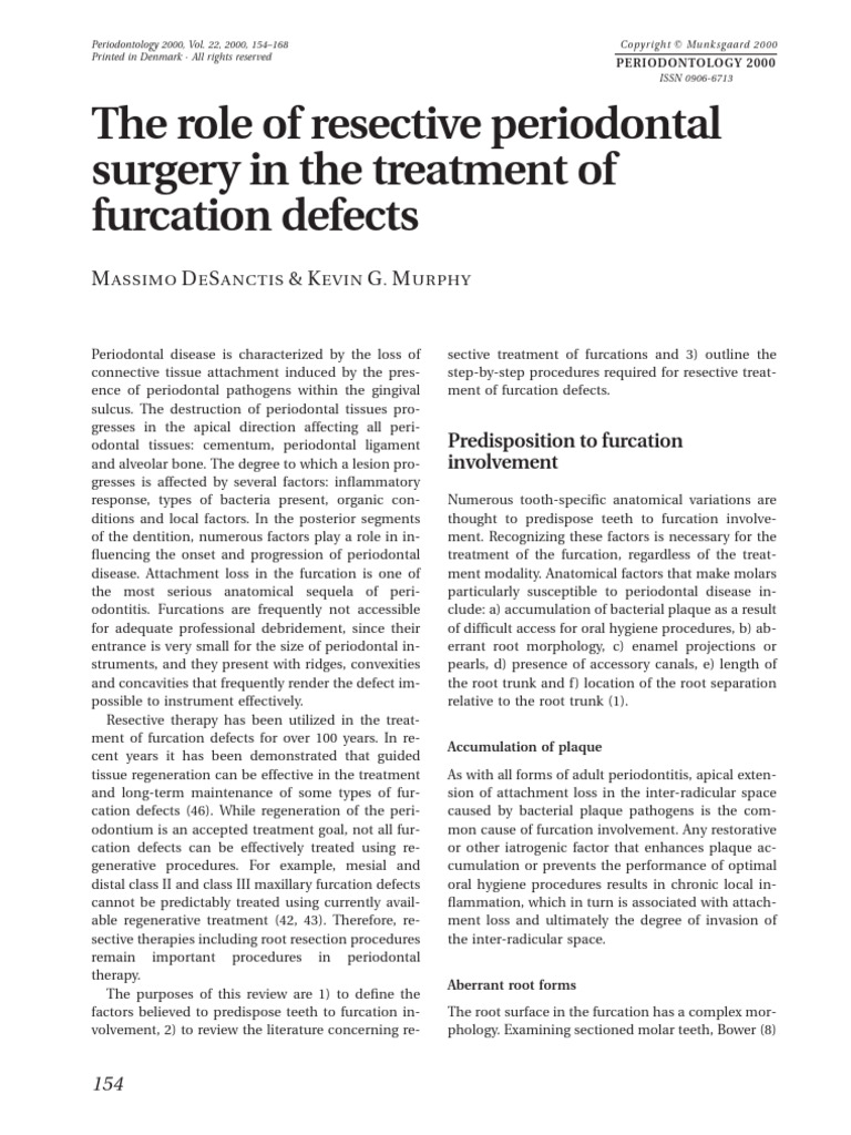 Periodontology 2000 - 2003 - DeSANCTIS - The Role of Resective ...