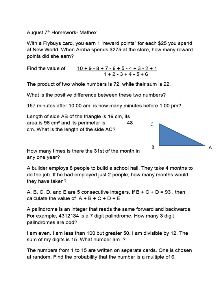 Mathex 2023 | PDF