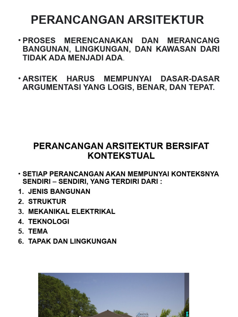 Panduan Perancangan Arsitektur | PDF