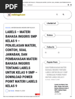 17 Contoh Soal Labels Bahasa Inggris Dan Kunci Jawaban | PDF | Pengembangan Diri | Kesehatan ...