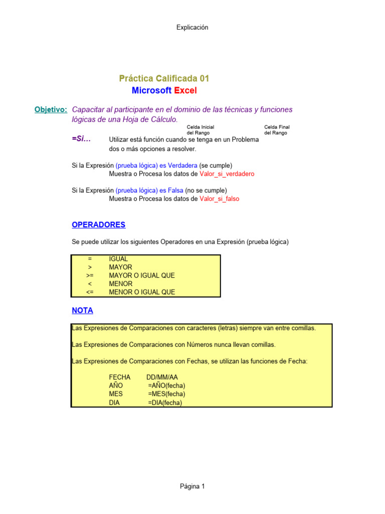 3.2-Practica Calificada 1 | PDF | Microsoft Excel | Informática