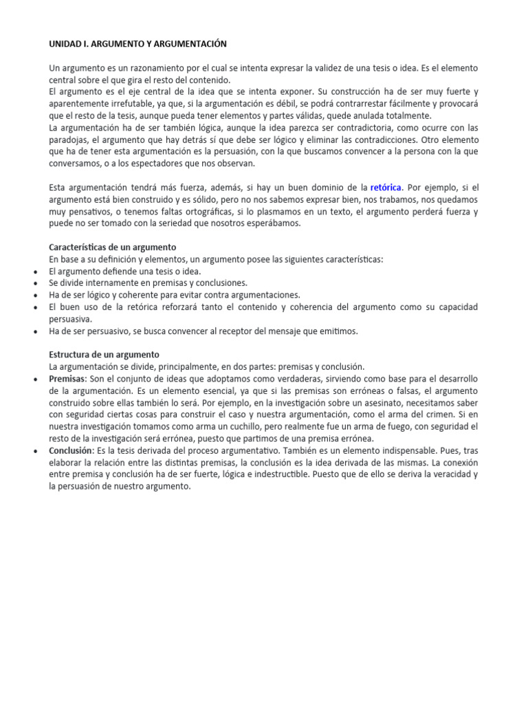 Definición de Argumento | PDF | Argumento | Verdad