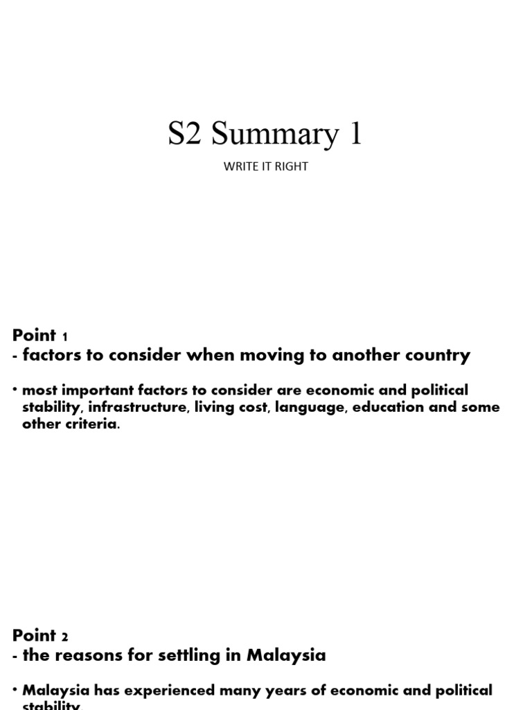 S2 Summary 1 | PDF