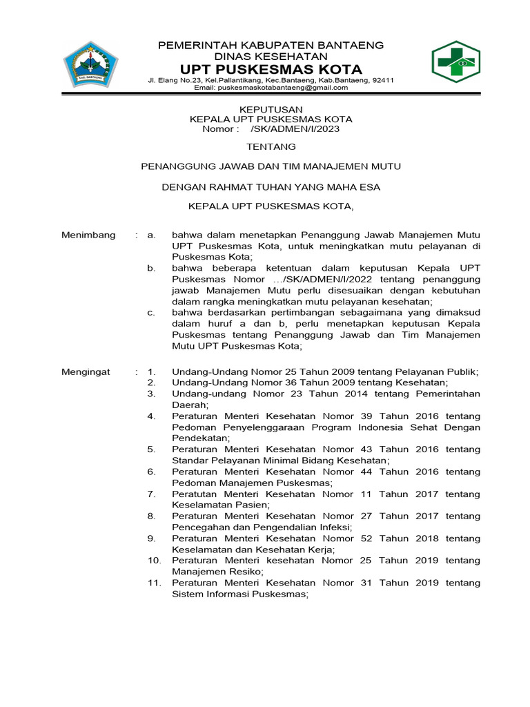 SK Tim Mutu 2023 | PDF