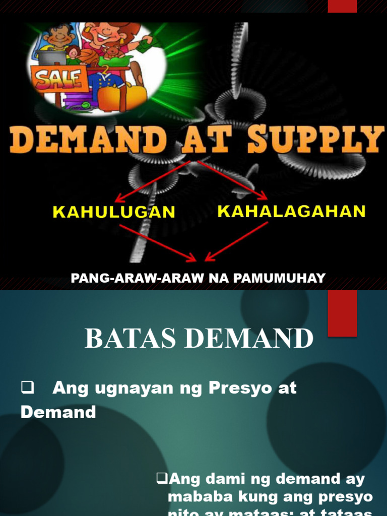 G9 AP Q2 Week 5 Interaksyon NG Demand at Suplay | PDF