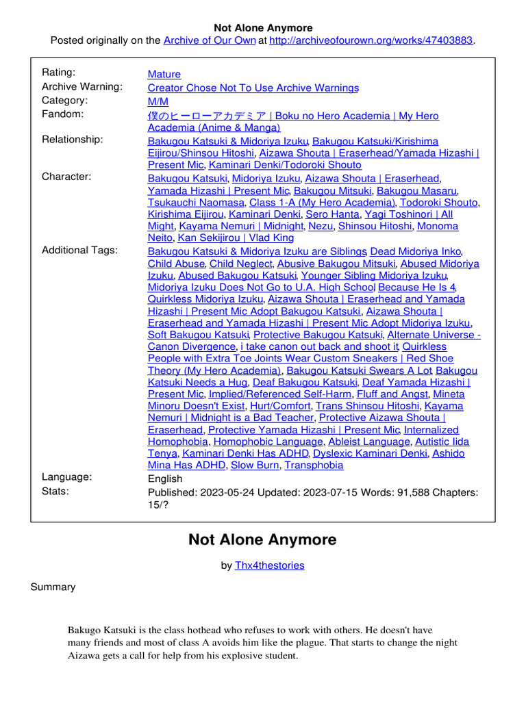 Not Alone Anymore | PDF | Child Custody