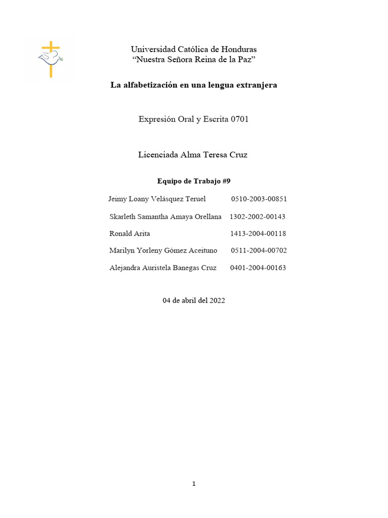 Alfabetización en Lengua Extranjera | PDF | Literatura | Segundo lenguaje