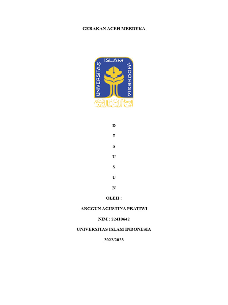 Gerakan Aceh Merdeka | PDF | Politik