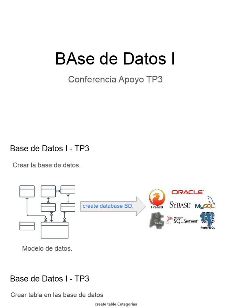 TP3-1 Base de Datos | PDF