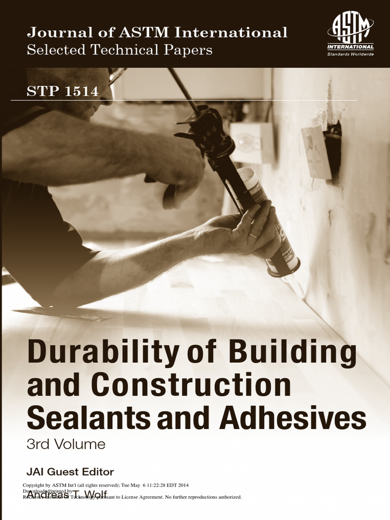 Durability of Building and Construction Sealants and Adhesives | PDF ...