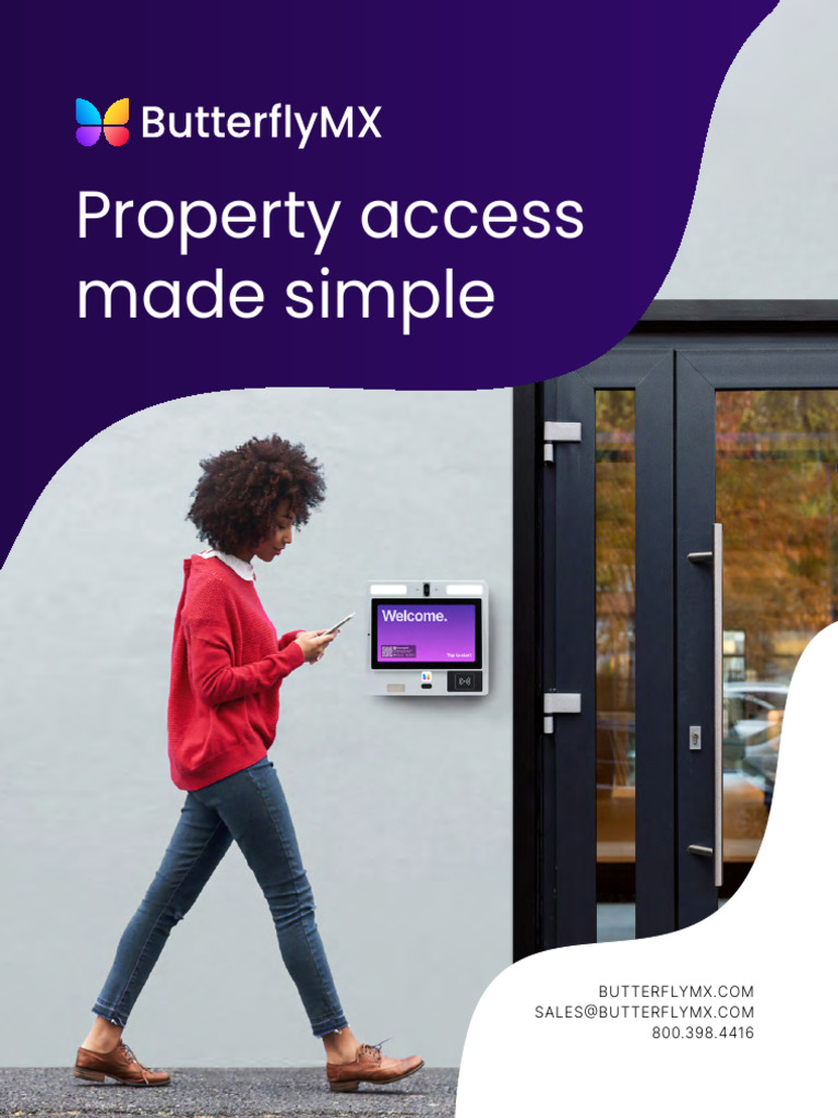 Butterflymx Brochure | PDF | Computing | Telecommunications