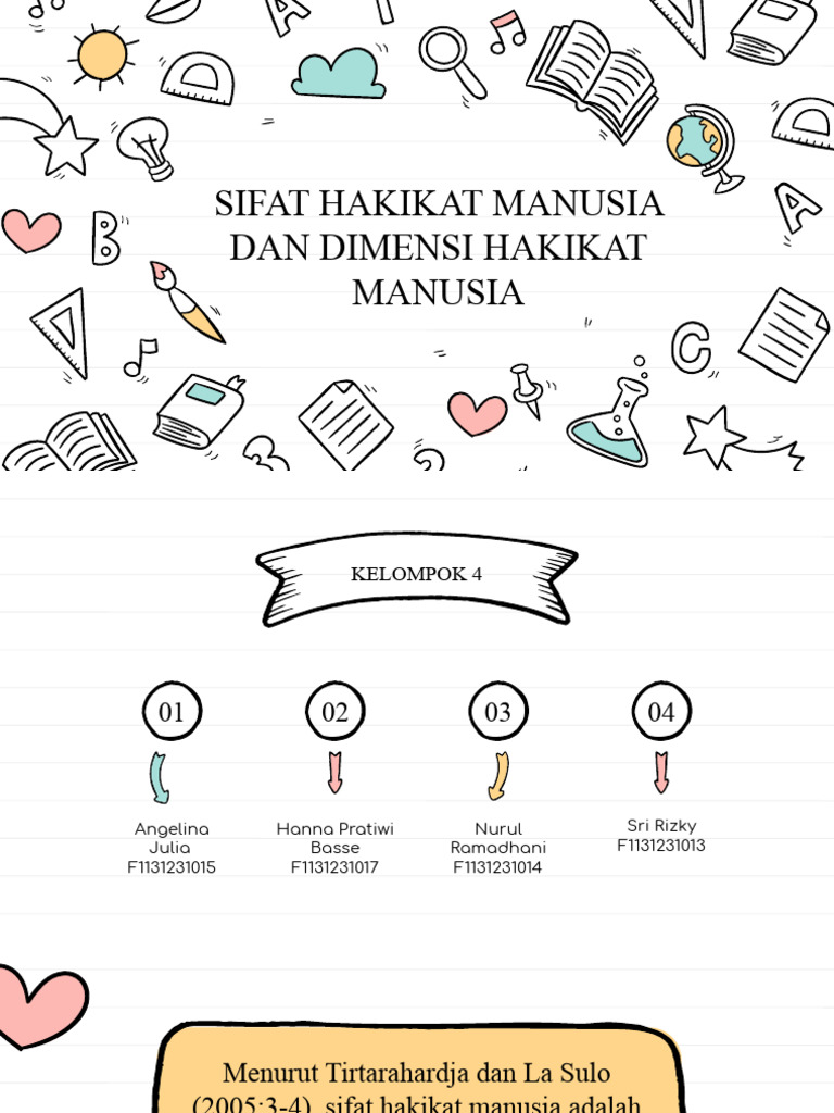 Sifat Hakikat Manusia Dan Dimensi Hakikat Manusia | PDF | Sains ...