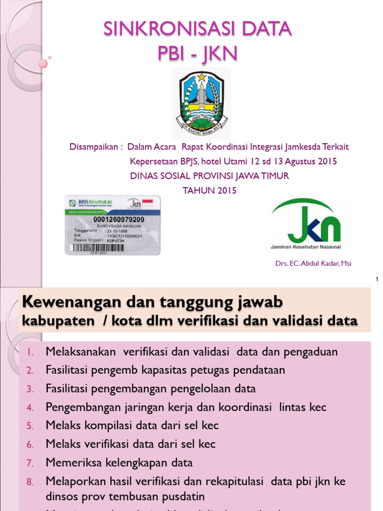 Sinkronisasi Data Pbi - JKN | PDF