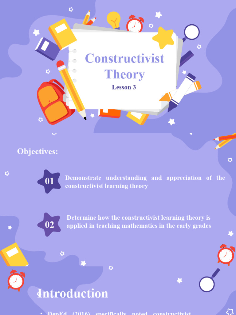 Math1 Lesson 3 Constructivist Theory | PDF | Constructivism (Philosophy ... Math1 Lesson 3 Constructivist Theory | PDF | Constructivism (Philosophy ...