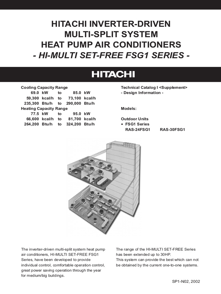 DH Hitachi | PDF | Heat Exchanger | Air Conditioning