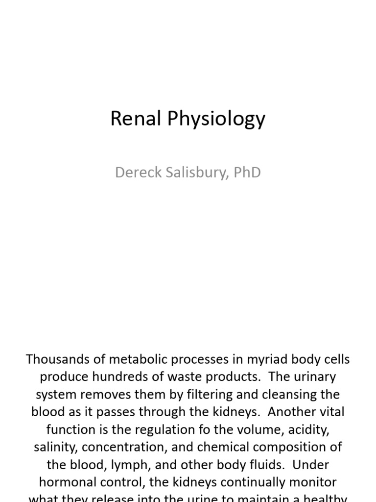 Renal Pathophysiology | PDF | Kidney | Organ (Anatomy)
