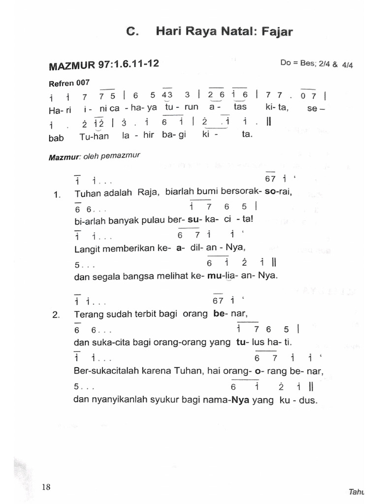 Materi Lomba Mazmur Kategori Remaja1 | PDF