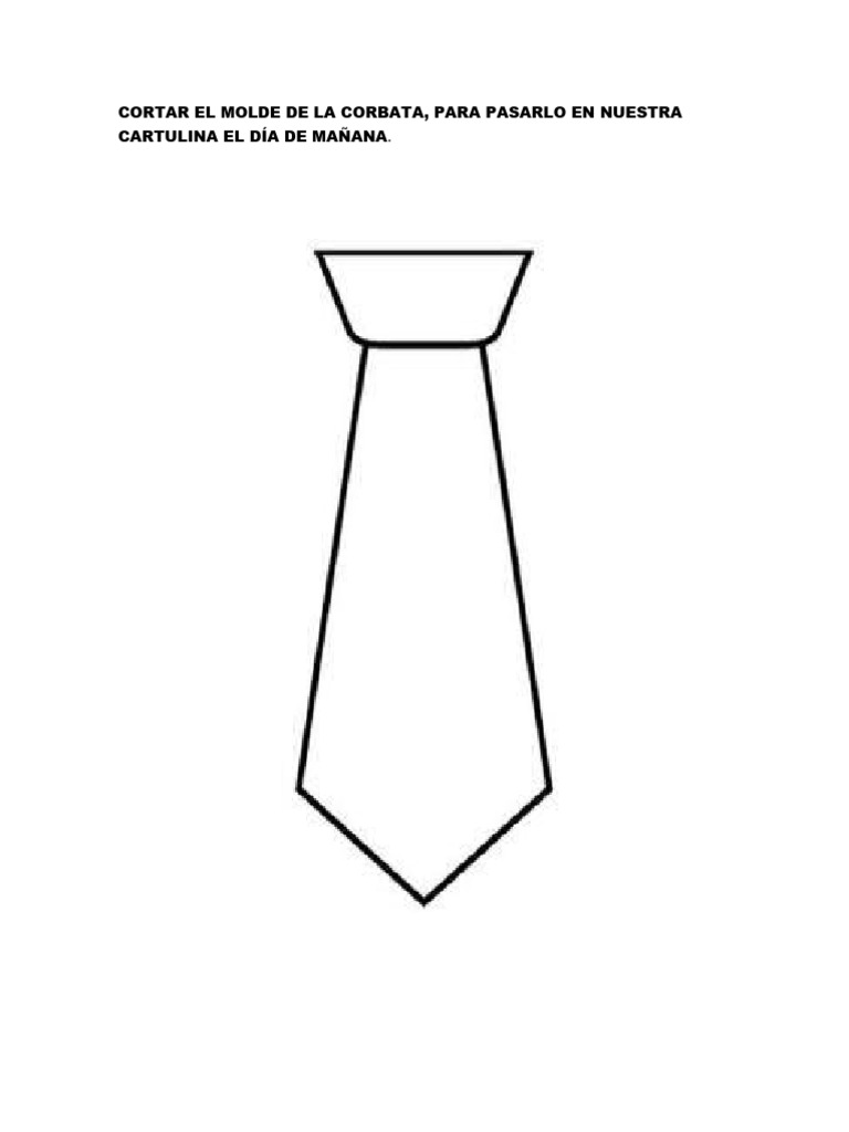 Cortar El Molde de La Corbata | PDF