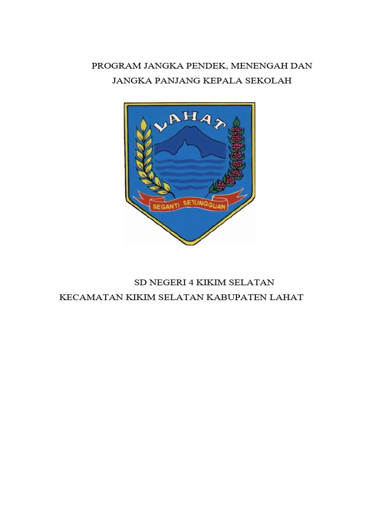 Program Jangka Panjang, Menengaah, Dan Pendek Kepsek SD | PDF
