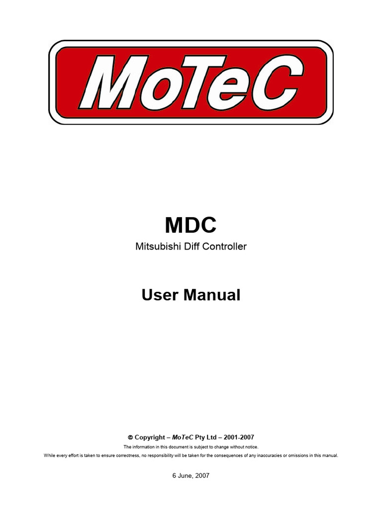 MDC User Manual | PDF | Anti Lock Braking System | Computer File