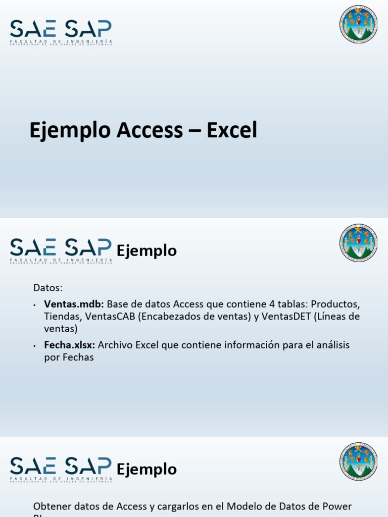 Ejemplo Access - Excel | PDF | Microsoft Excel | Base de datos relacional