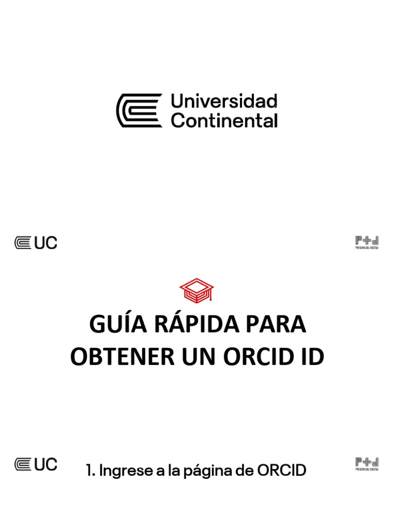 Guía para Crear Un ORCID ID | PDF