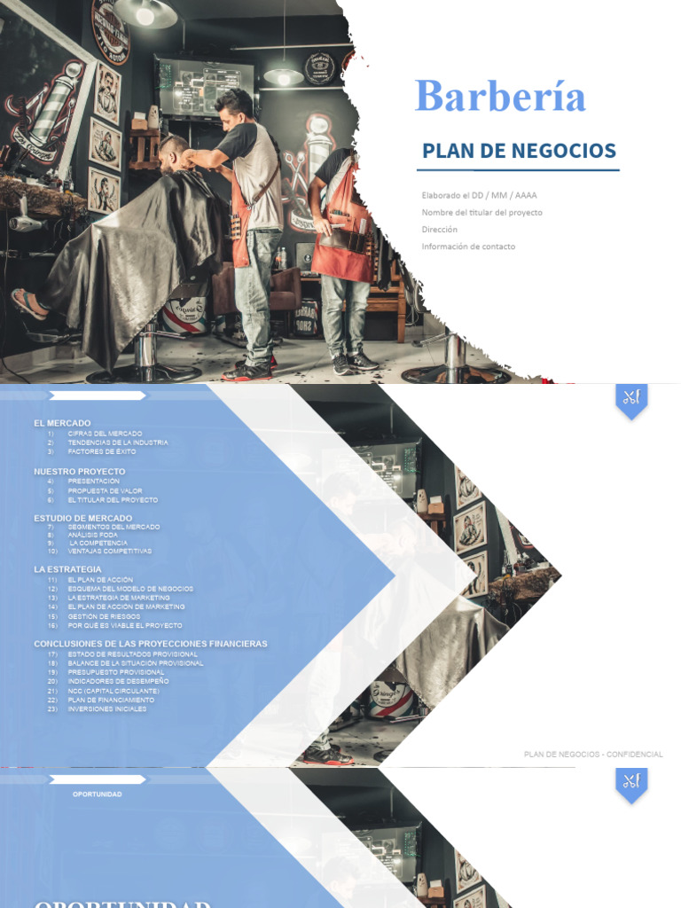 Plan de Negocios (Business Plan) - Barbería - ModelosdePlandeNegocios ...