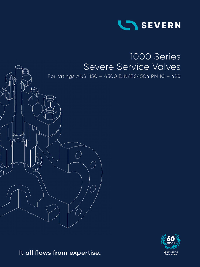 Severn 1000 Series Severe Service Valves | PDF | Valve | Actuator