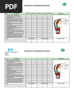 Form Ceklis Inspeksi APAR | PDF