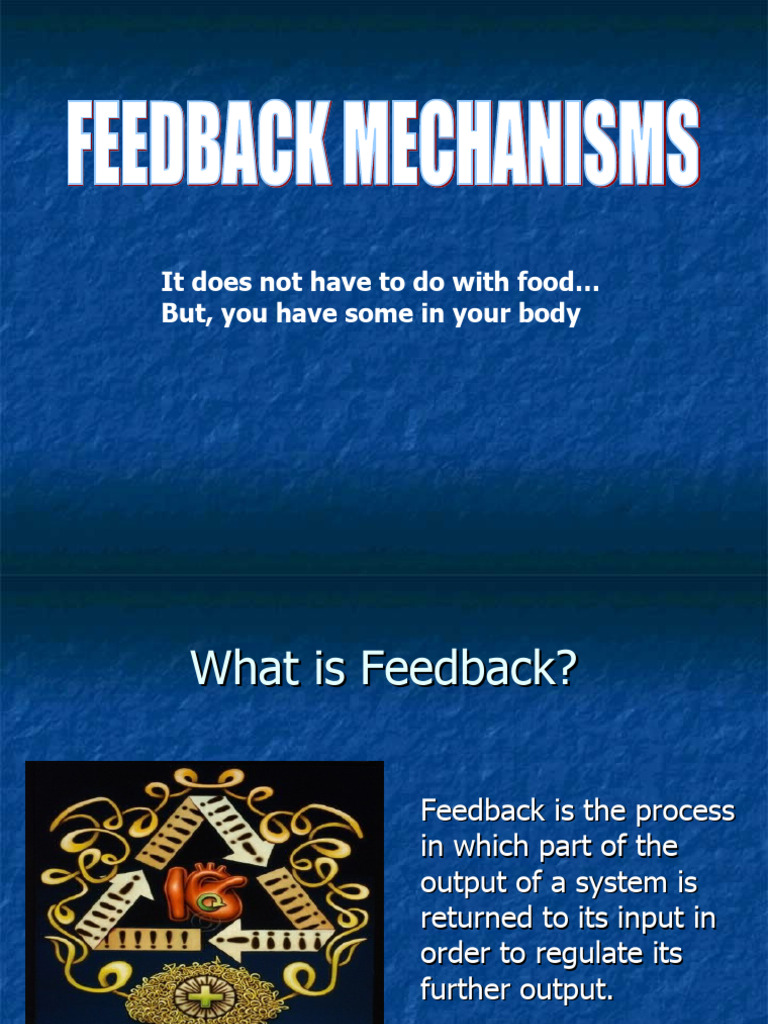Feedback Mechanism | PDF | Endocrine System | Hormone