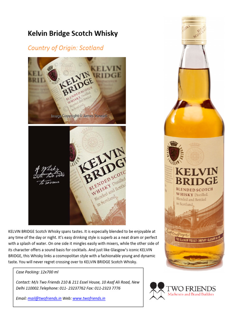 Kelvin Bridge Scotch Whisky Info Sheet | PDF