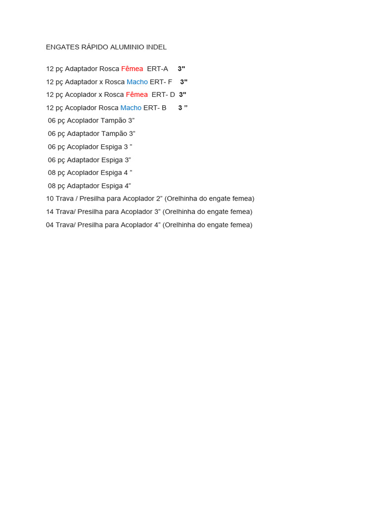 Engates Rapido Indel Decaflex ALUMINIO | PDF