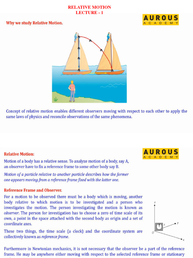 L 1 Relative Motion | PDF